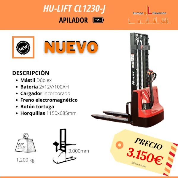 APILADOR ELECTRICO HU LIFT - EUROPA ELEVACION
